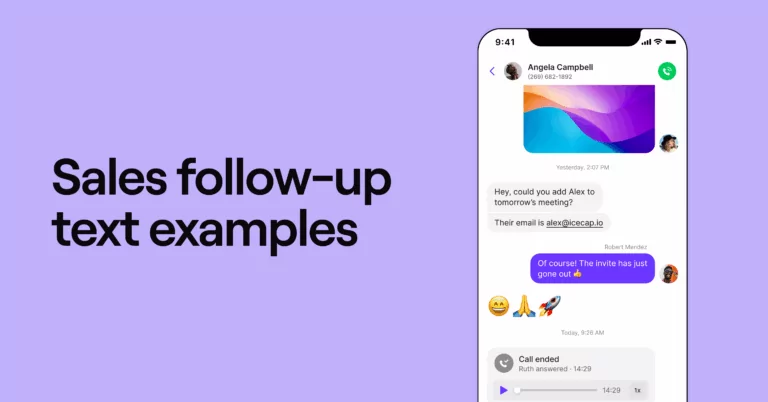 38 Sales Follow-up Text Examples to Copy/Paste | Quo (formerly OpenPhone)