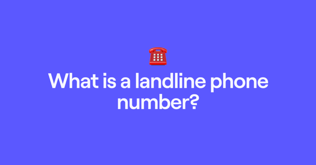 What Is a Landline Phone Number? Types, Pros & Cons And More | Quo ...