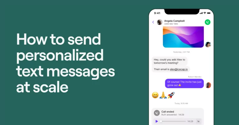 How To Send Personalized Text Messages at Scale (+Examples) | Quo ...